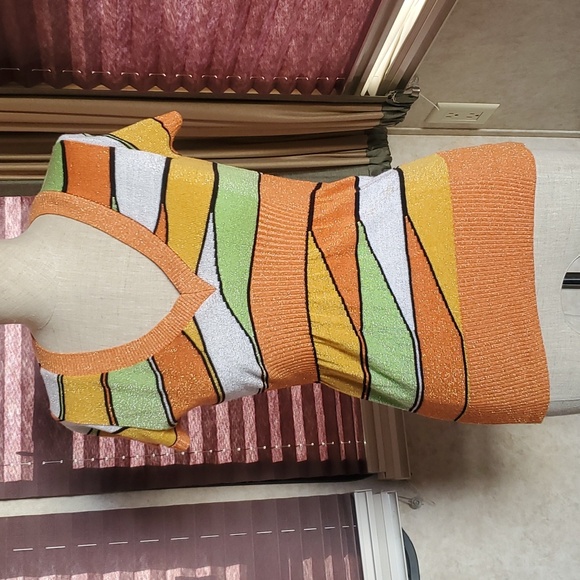 estam | Tops | Y2k Metallic Top | Poshmark